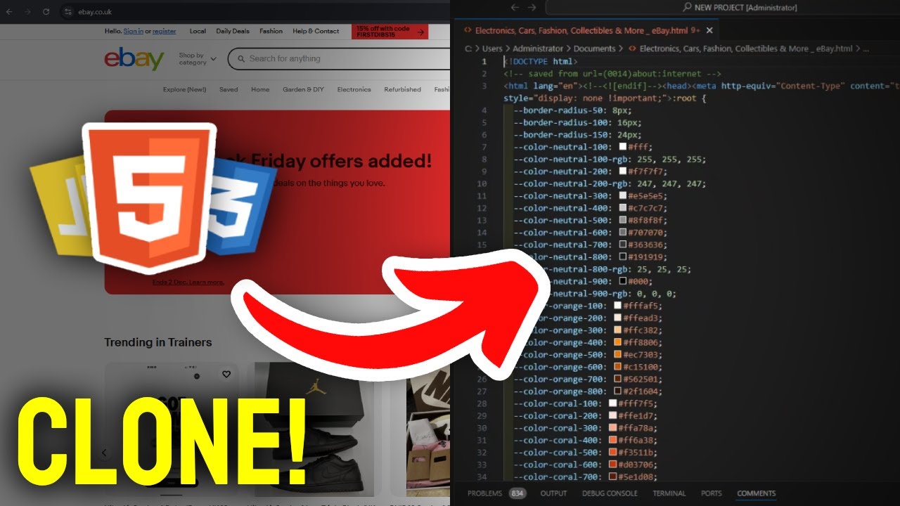How to Clone a Website Using HTML CSS and JavaScript - Full Guide