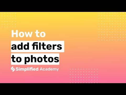 How to add filters to photos