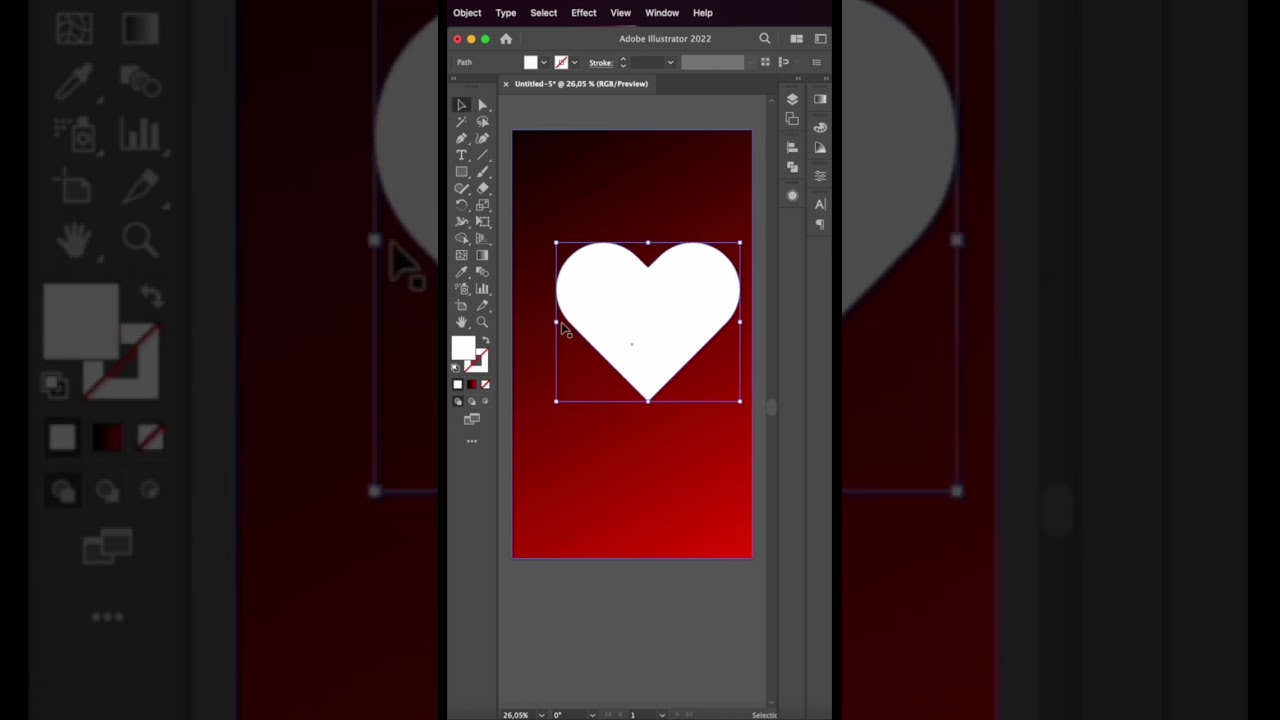 3d Heart Shape Easy & Quick - Adobe Illustrator Tutorial #tutorial #art #3d #graphicdesign