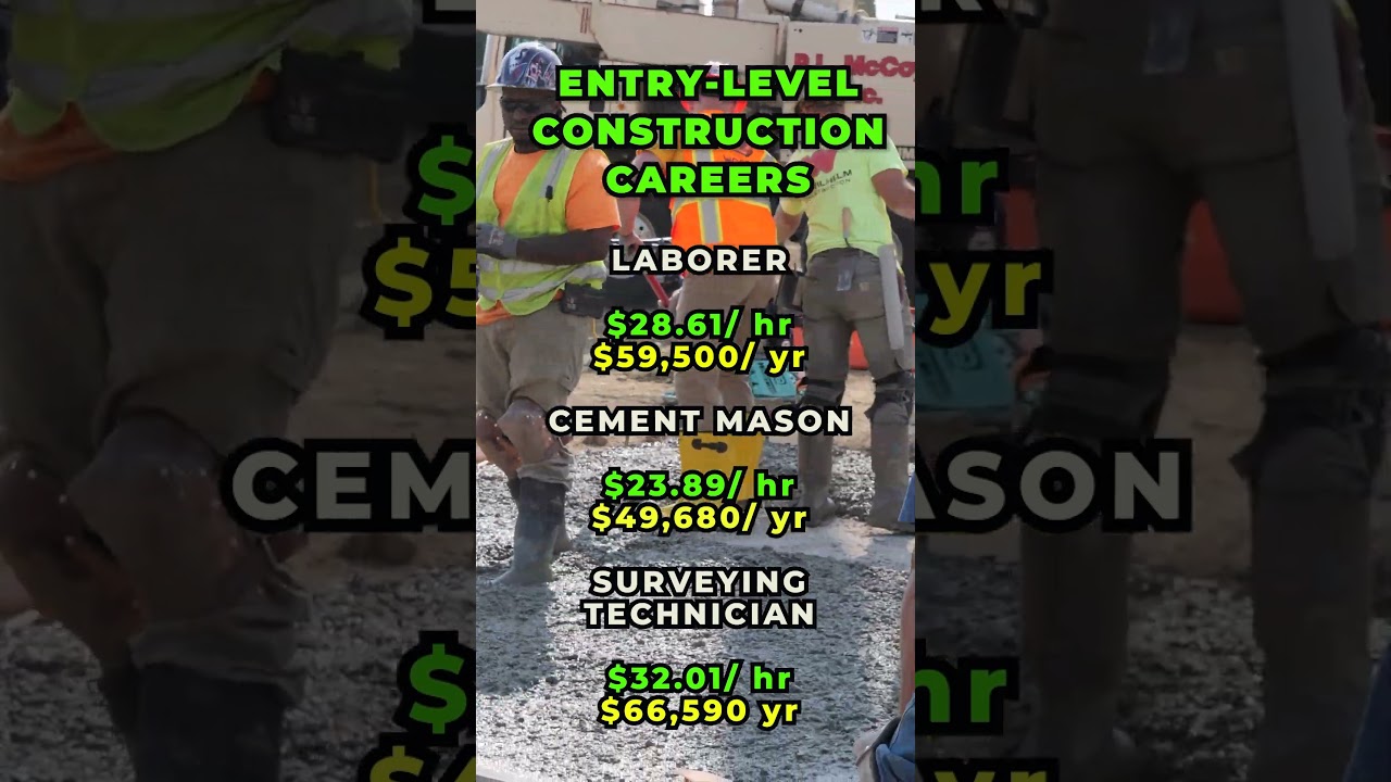 Entry Level Construction Careers 2024