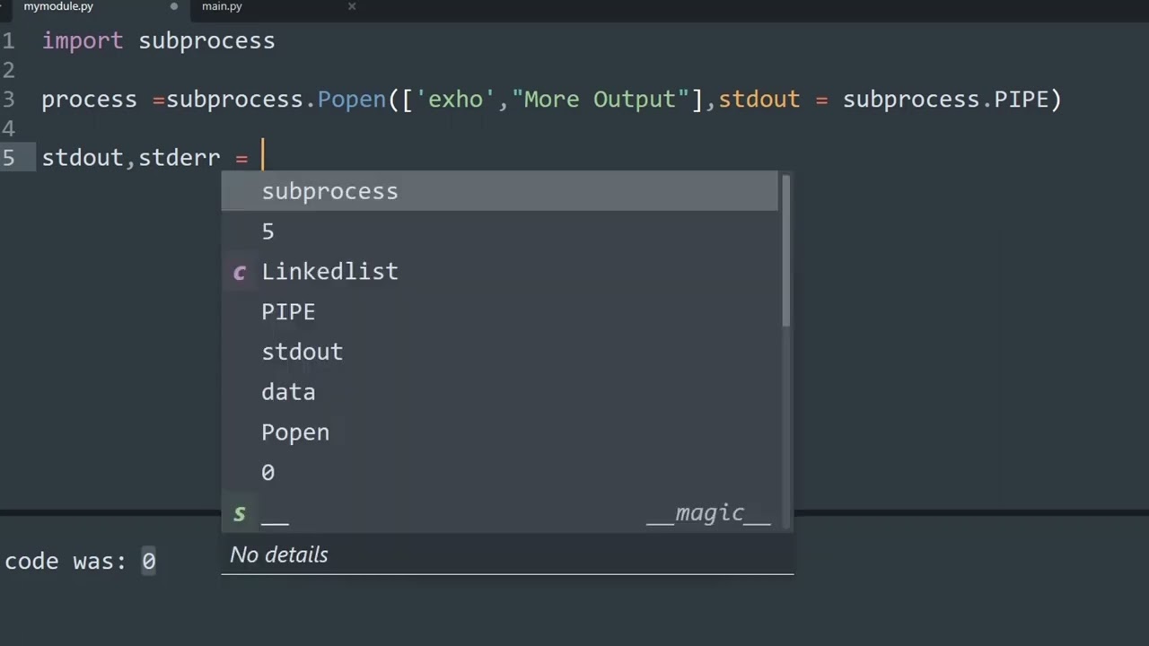 Execute Shell commands using Python