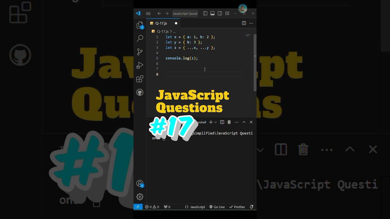 #17 : JavaScript Questions Series #coding #webdevelopment #codingsimplifiedspace #javascripttutorial