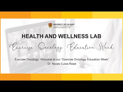 Welcome to our “Exercise Oncology Education Week”
