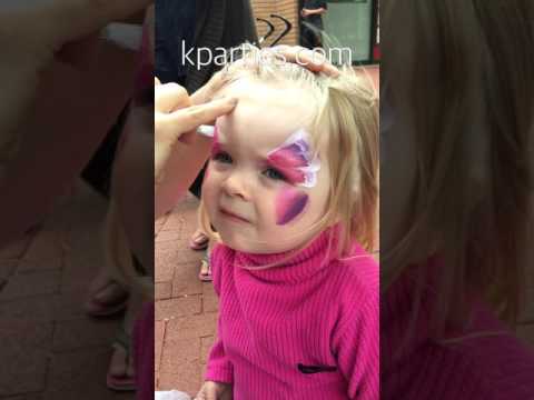 Face painting full face butterfly