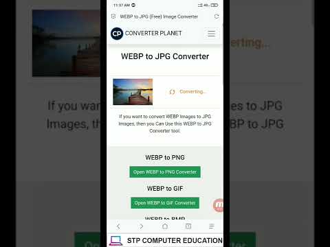 How to Convert webp to jpg image online