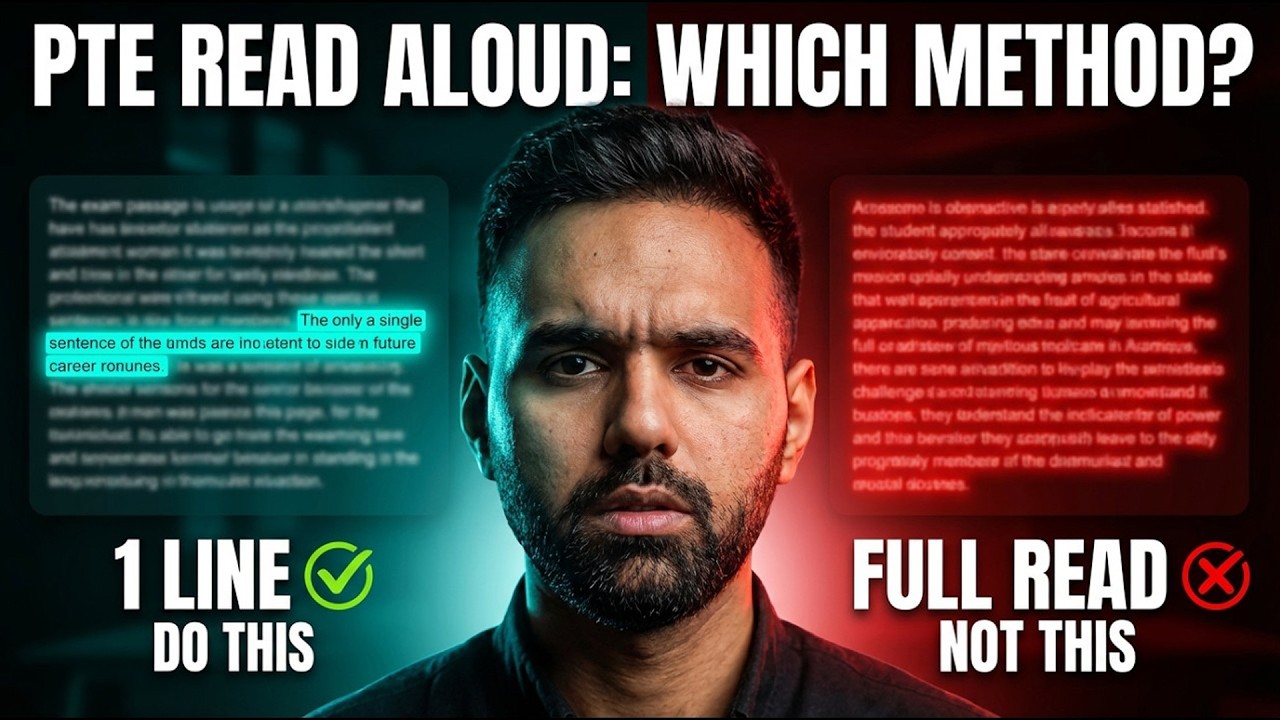 PTE Read Aloud: One LINE vs. FULL Read (SHOCKING!)