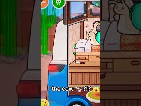 Did you see the cow getting taken π± #tocalifeworld #tocaboca #games #crazy #cows #subscribe #shere