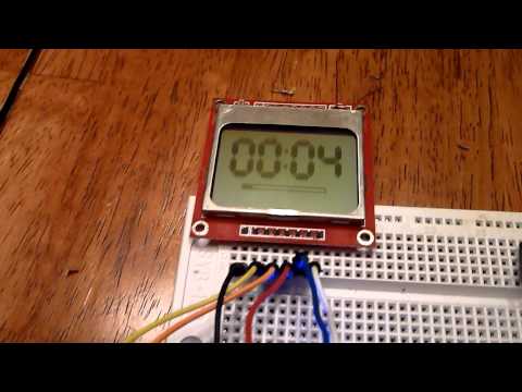 Digital Clock on Arduino (Uno) with Nokia LCD Display – Code, the ...