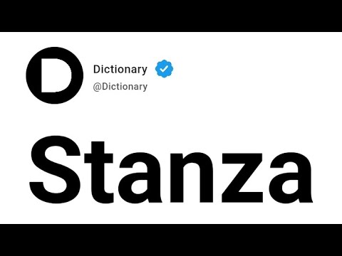 Stanza Meaning In English