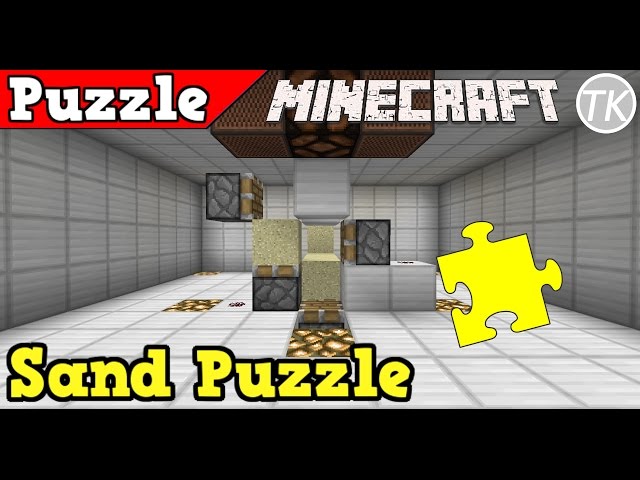Redstone Piston Sand Puzzle Minecraft Map