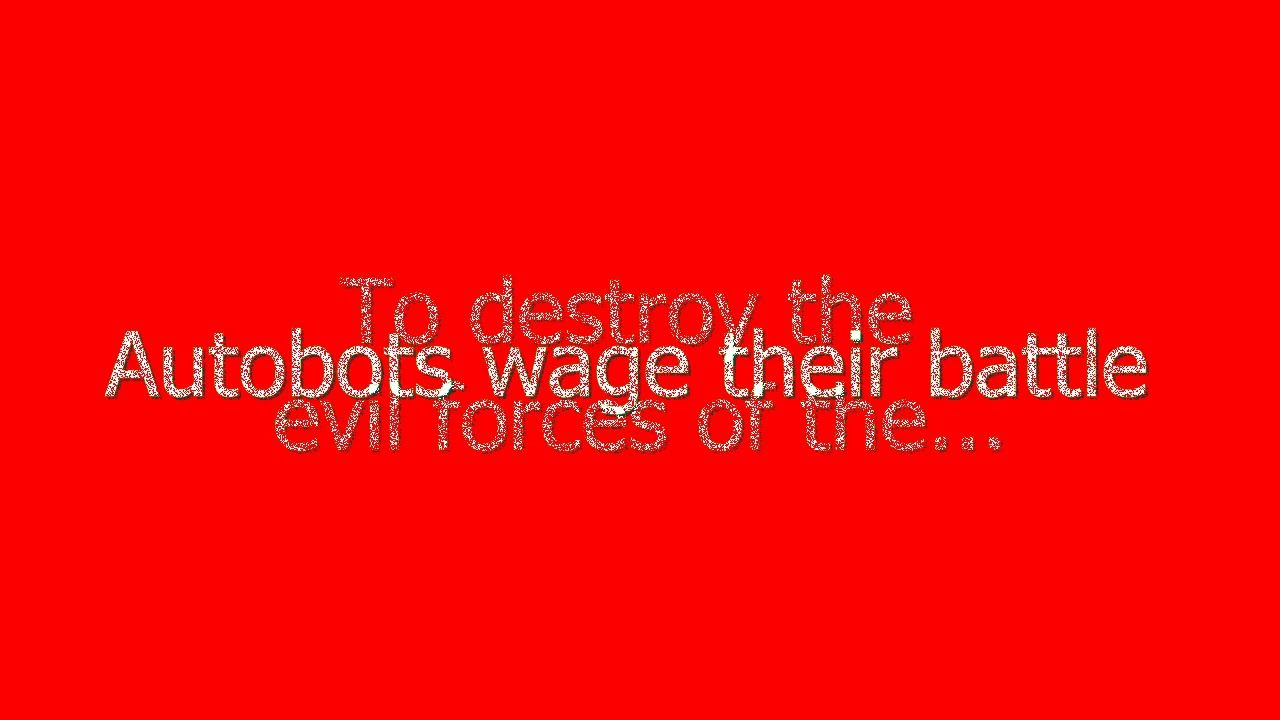TransFormers Animated Lyrics