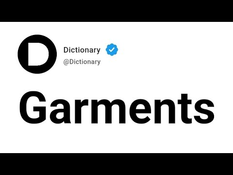 Garments Meaning In English