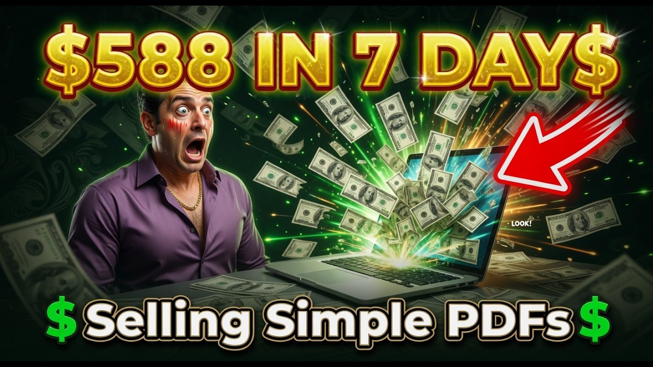 💰 How I Made $588 in 7 Days Selling Simple PDFs Online (Step-by-Step)