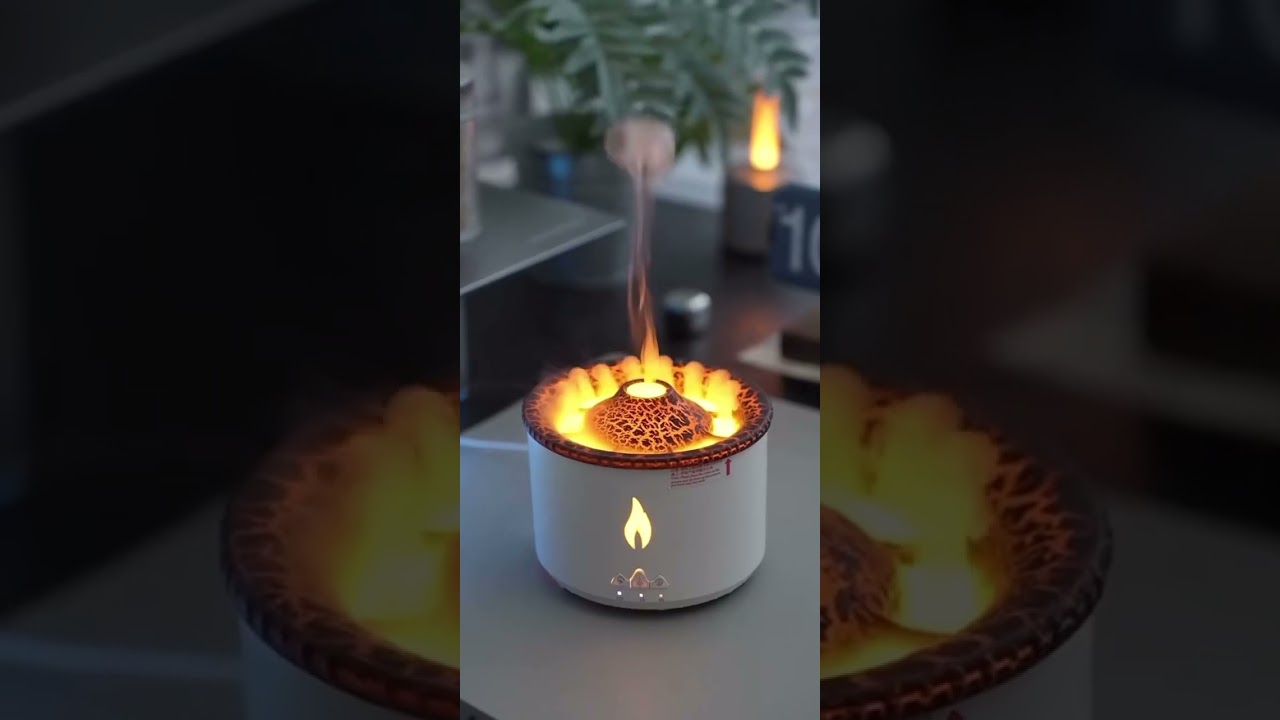 Transform your space with the Volcano Flame Diffuser Soothing mist + ambient glow. Link in bio!