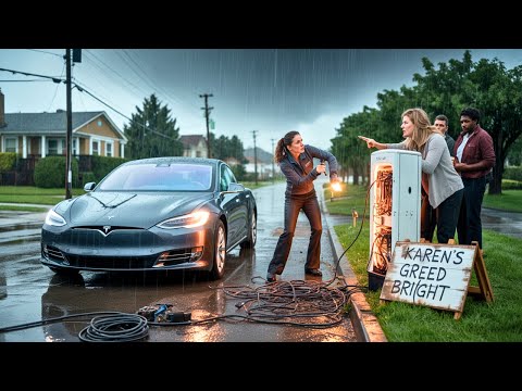 HOA Karen Stole Power for Her Tesla – I Triggered a Surge & FRIED Her Battery