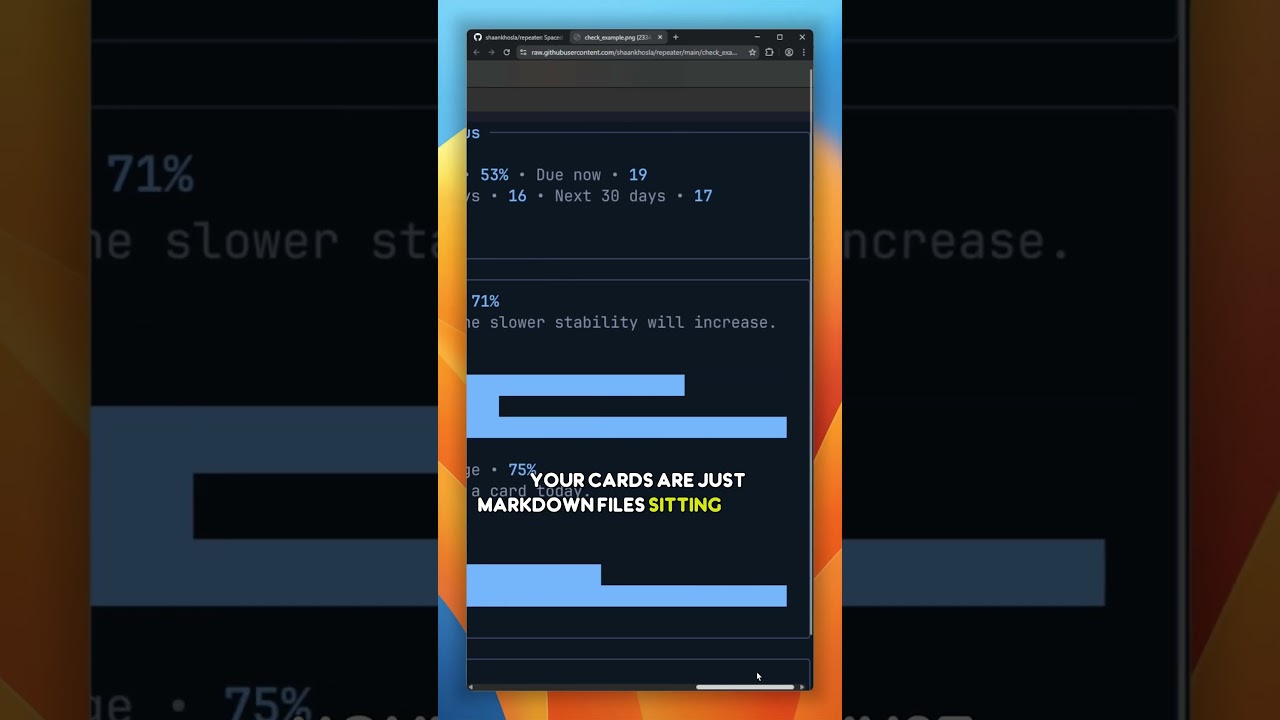 Repeater: spaced repetition flashcards that live entirely in your terminal