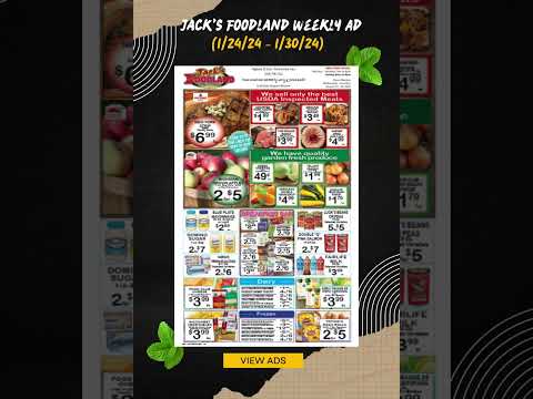 Savings at Jack's Foodland! Weekly Ad (1/24/24 – 1/30/24) 🛒