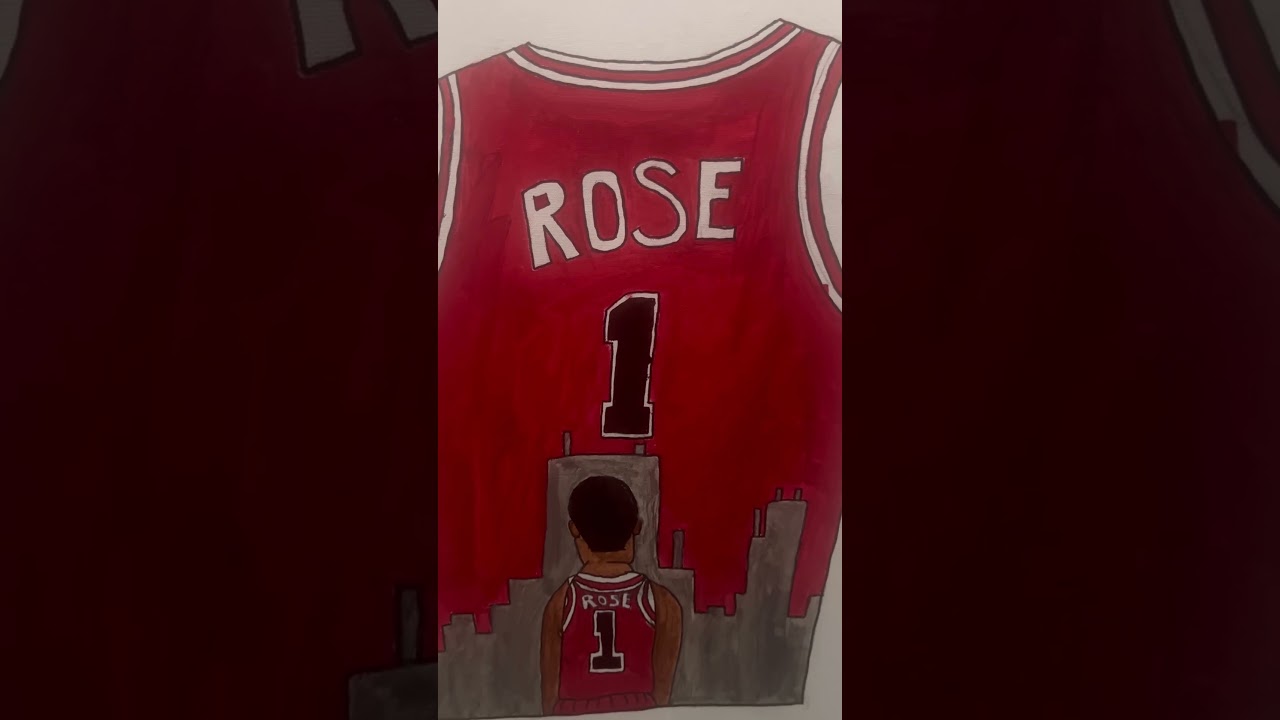 Derrick Rose 🌹 #art #painting #derrickrose #chicagobulls #nba #basketball