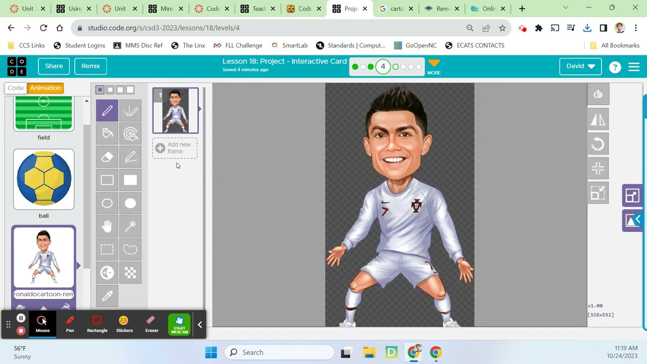 CS Discoveries Unit 3: Lesson 18 - Project - Interactive Card (25 - 26)