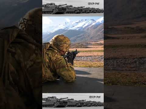 American Warrior in Action Holding M4 Carbine
