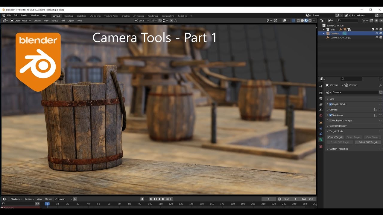 Camera Tools Part 01 - BsMax Blender Add-on