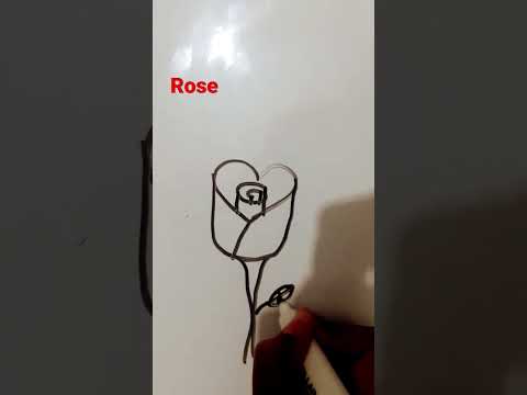How to draw "flower series part-2 " on white board with easy method