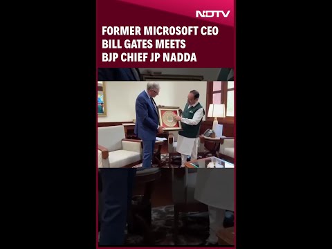 Bill Gates In India | Former Microsoft CEO Bill Gates Arrives in Parliament, Meets JP Nadda