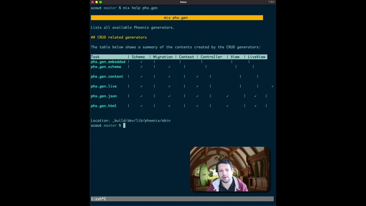 Using mix help to get docs for mix tasks (like Phoenix generators)