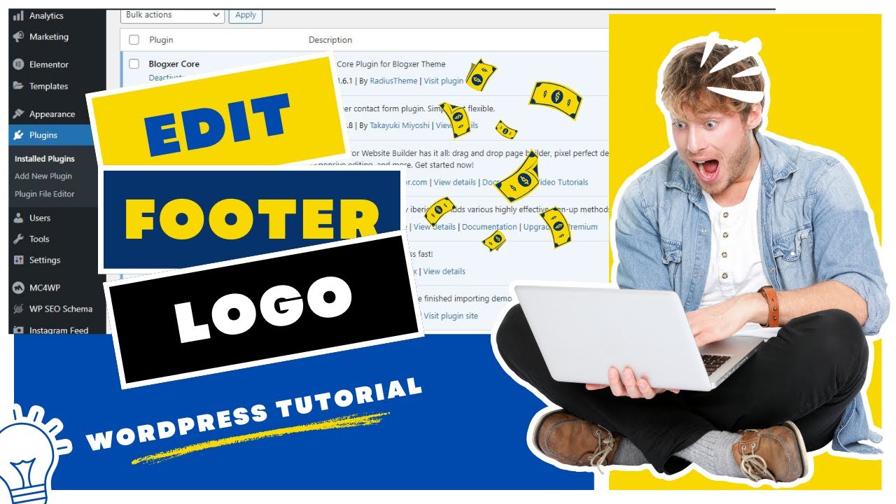 How to Edit Footer Logo in WordPress | Easy Footer Customization Tutorial