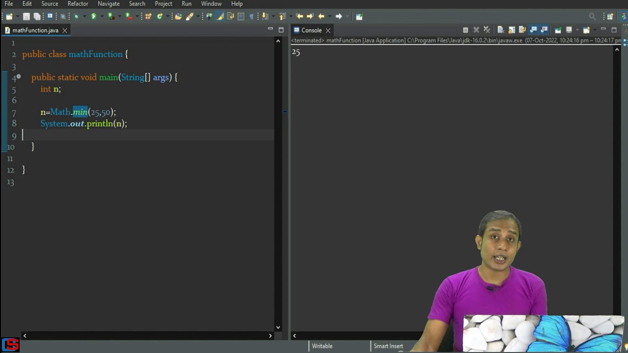 Pow, Sqrt, Max, Min, Abs mathematical functions in Java.(Part-18) #javaforbeginners #java