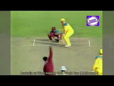 David Boon 2nd Century | 1992 Cricket World Cup | Australia vs West Indies Melbourne Cricket Ground