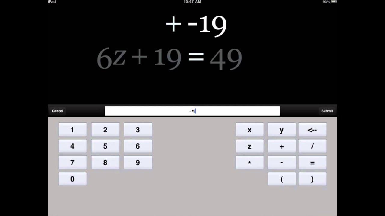 Algebra Touch - Fun & Easy K-10 Math iPad iOS App