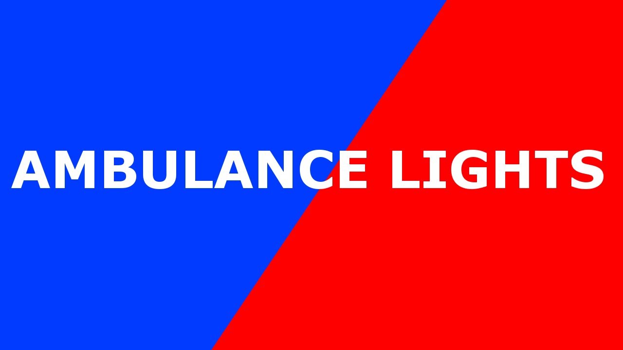 Fast Ambulance Lights - Video Effect