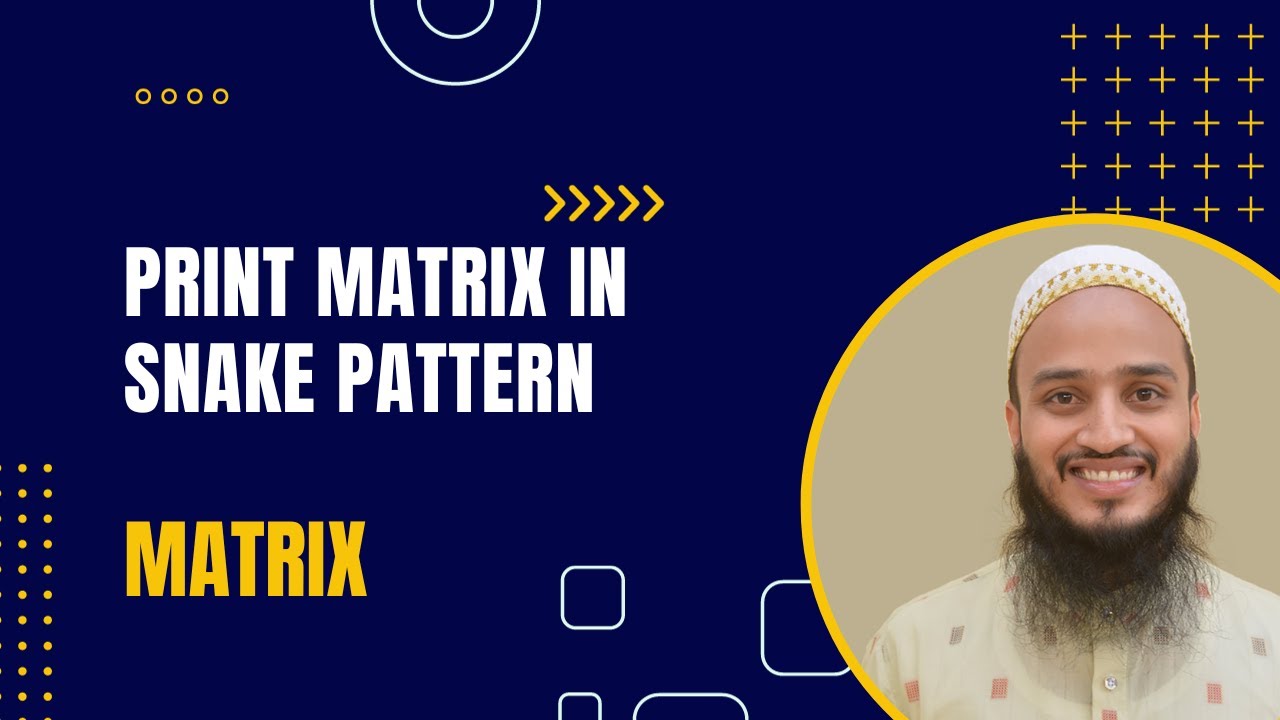 Print Matrix in Snake Pattern