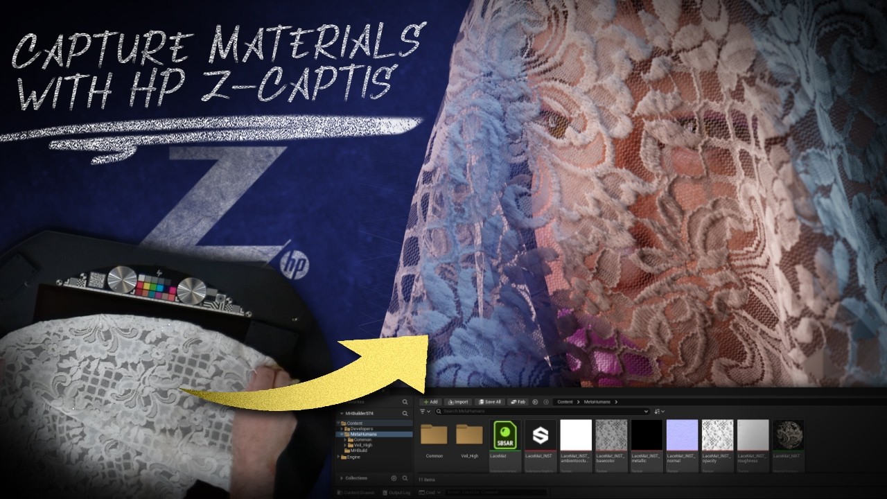 Scan Real Materials for Unreal Engine with HP Z Captis Scanner