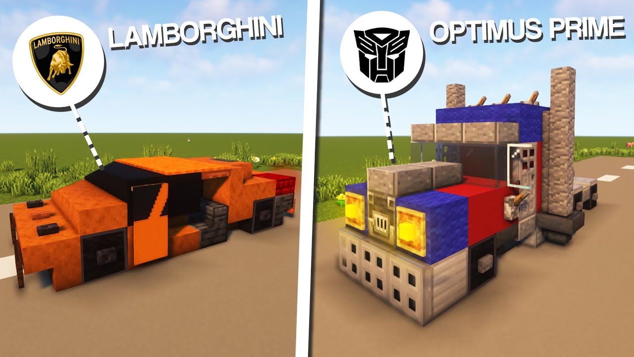 Minecraft: 5 Car & Vehicle Builds! - Minecraft Builders