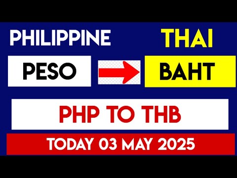PHILIPPINE PESO TO THAI BAHT EXCHANGE RATES TODAY 3 May 2025 (CONVERT PHP TO THB)