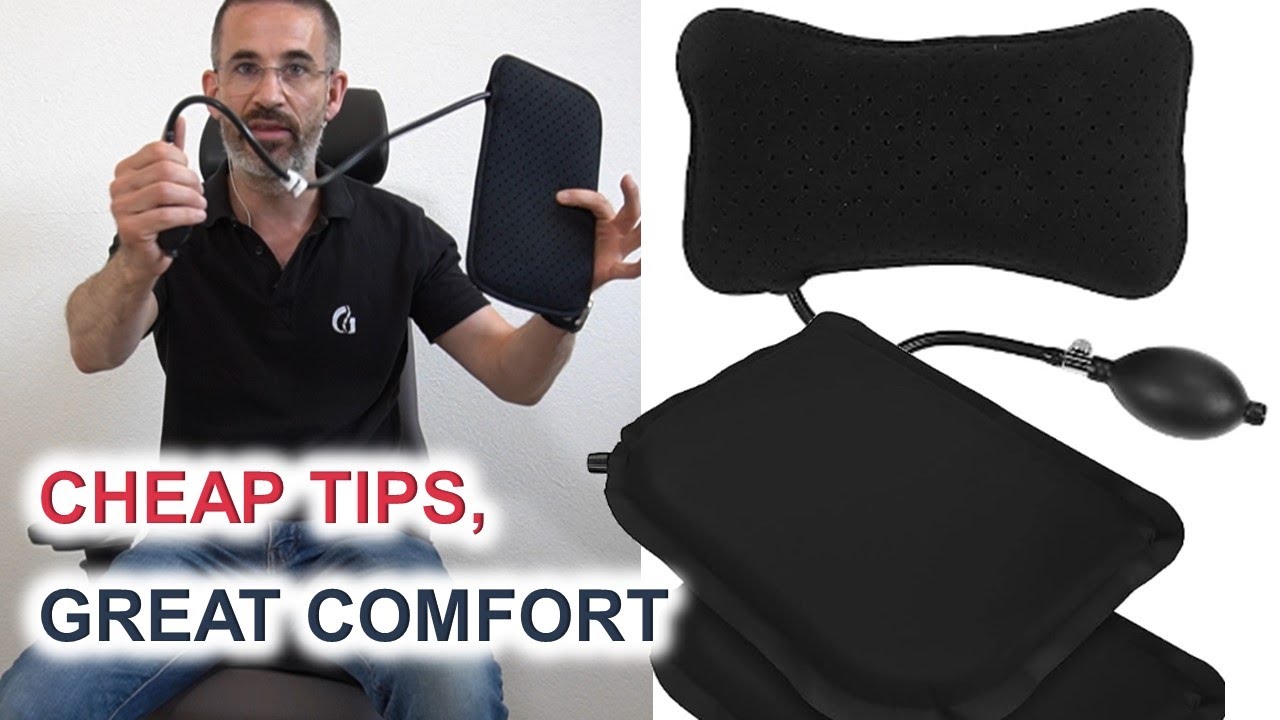 Lumbar Cushion, Seat Cushion: Cheap Accessories To Improve Your Sitting Posture on (Almost) Any Seat
