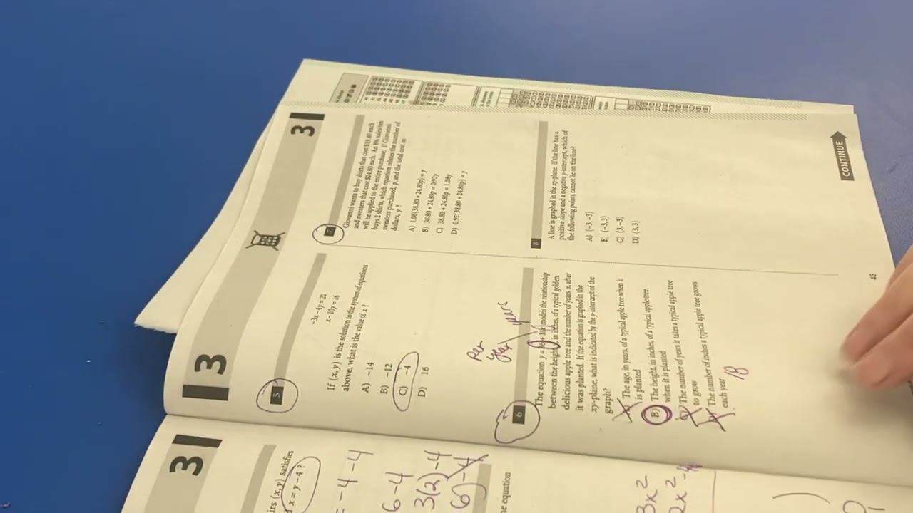 PSAT Practice test 2 (Math Section, No Calculator