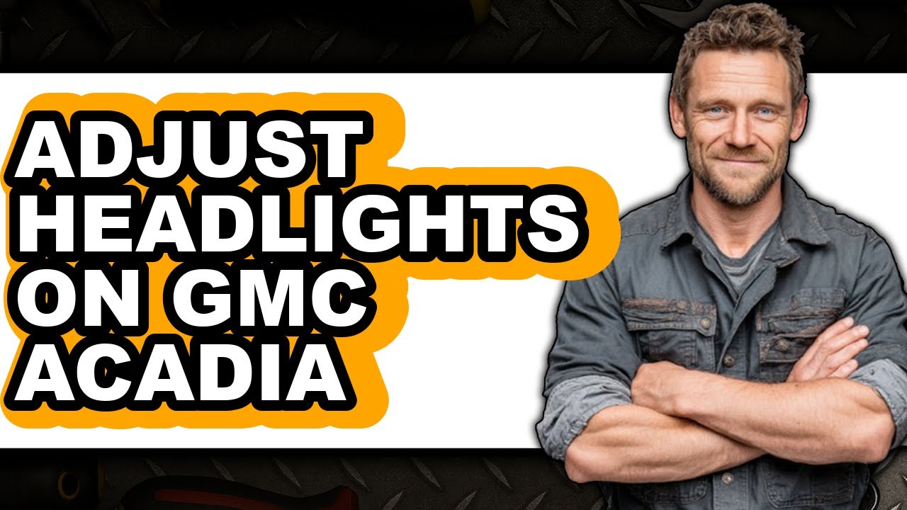 How To Adjust Headlights On GMC Acadia - Easy Guide