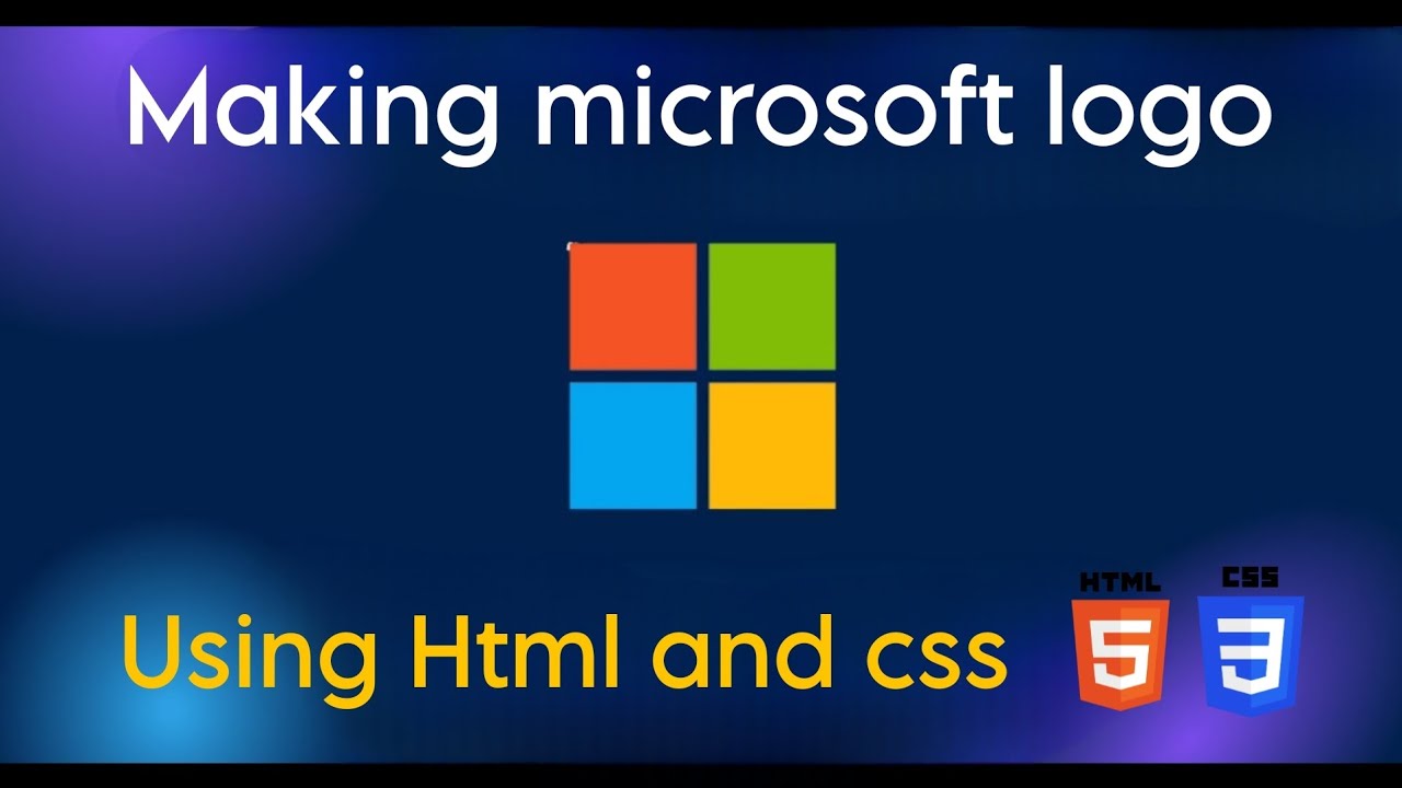 Making microsoft logo using Html and Css