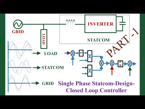 Single Phase Statcom - Design & MATLAB Simulation | Part-1.