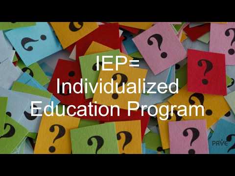 Overview of the Individualized Education Program (IEP)