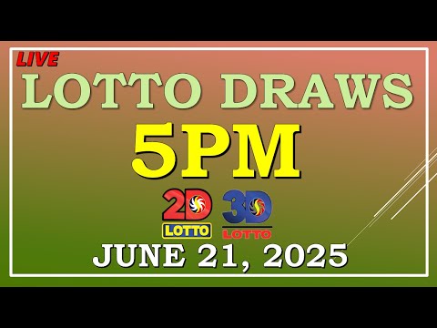 LOTTO RESULT 5PM DRAW, JUNE 21, 2025@GamingChannel15K36