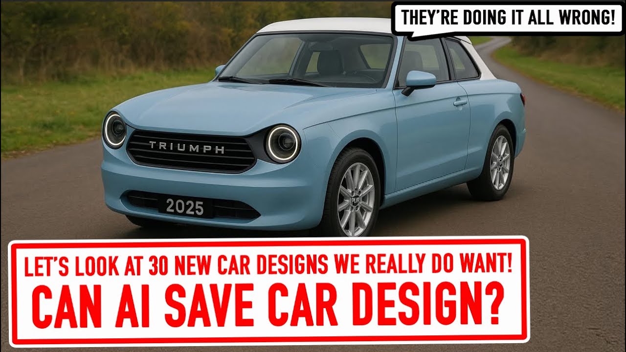 We have a MAJOR problem with car design but AI can help! Look at these concepts 😍😍