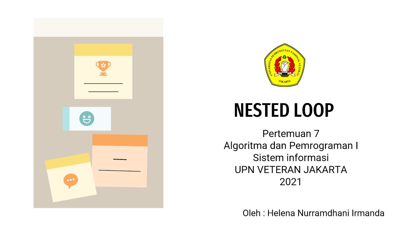 Pertemuan 7   Algoritma dan Pemrograman   Nested Loop