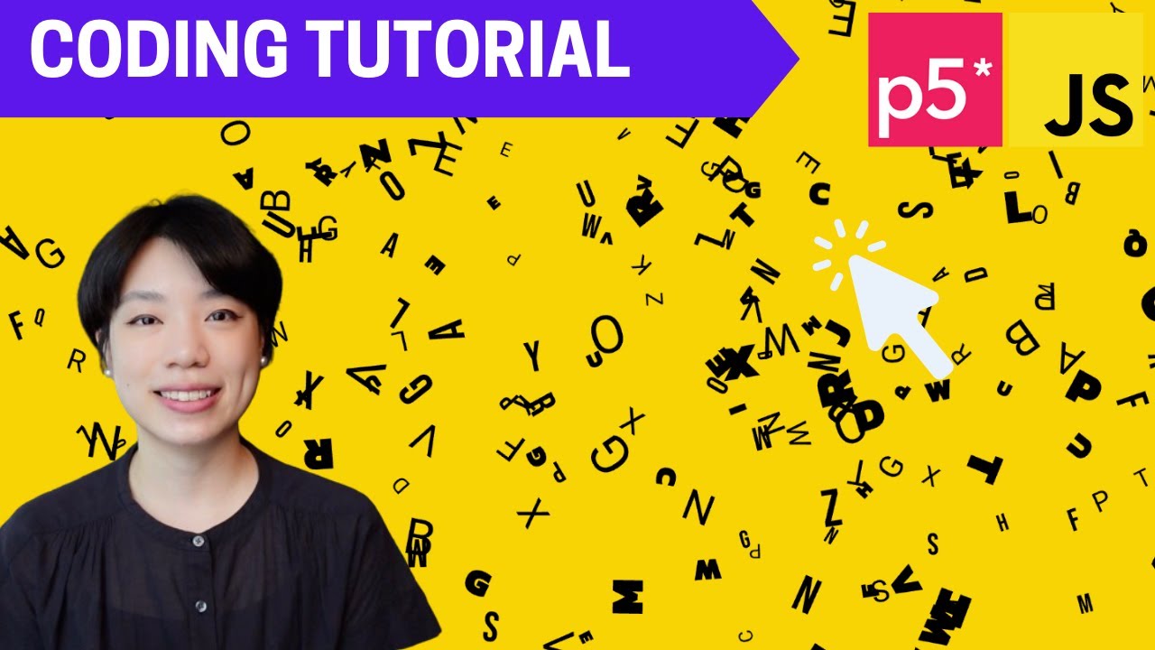 p5.js Coding Tutorial | Interactive Floating Typography