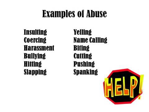 Definition and signs of child abuse