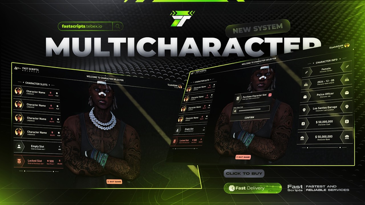 Fast Scripts Multicharacter System FiveM