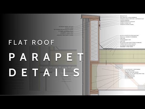Flat Roof Parapet Details Explained (For Architects + Contractors)